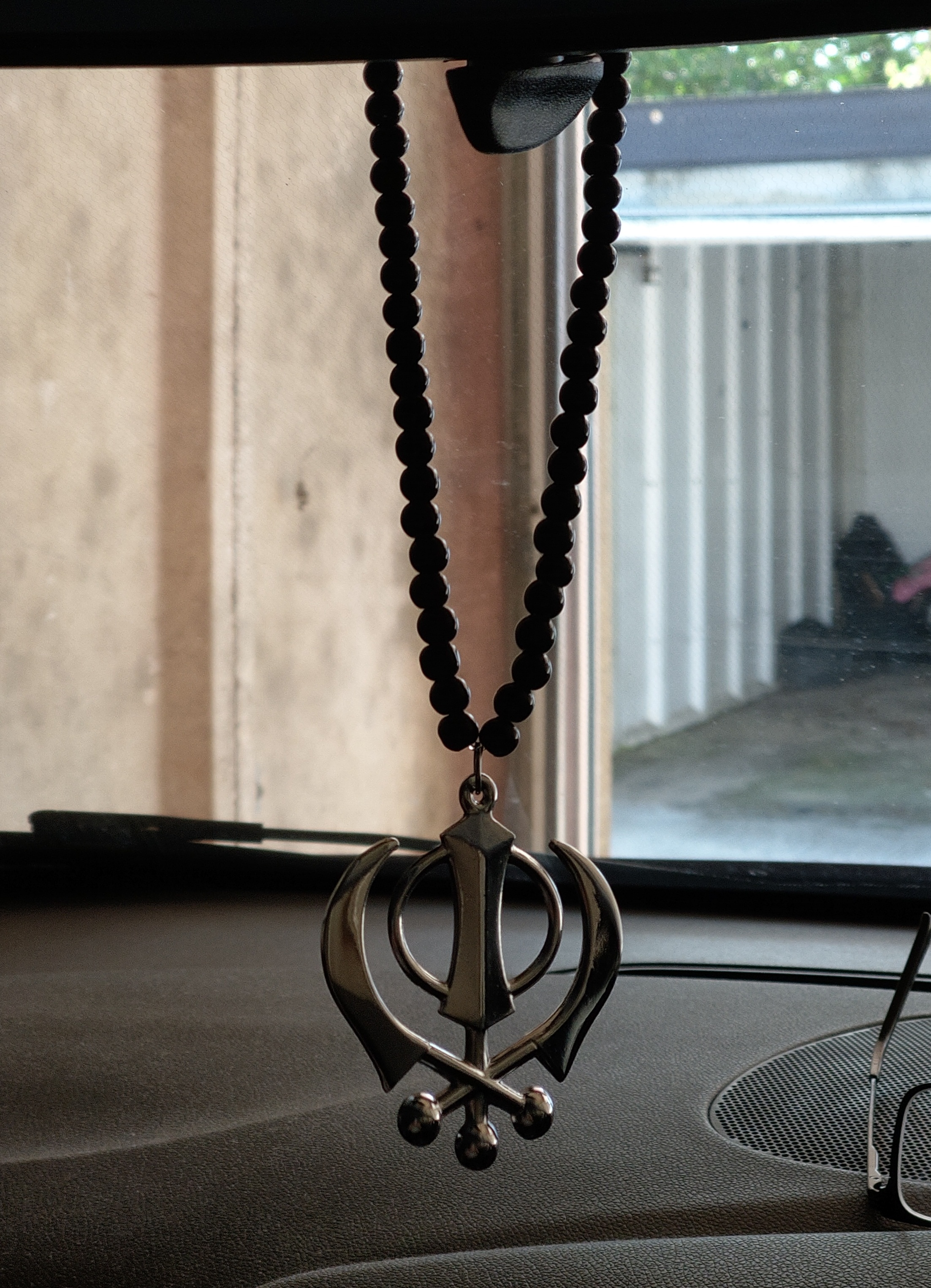 Stainless Steel Punjabi Sikh Khanda CAR Hanging Wall Door Hanging ...