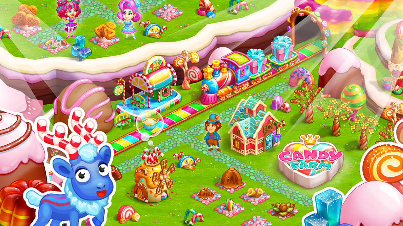 Sweet Candy Farm with magic Bubbles and Puzzles - App on Amazon Appstore