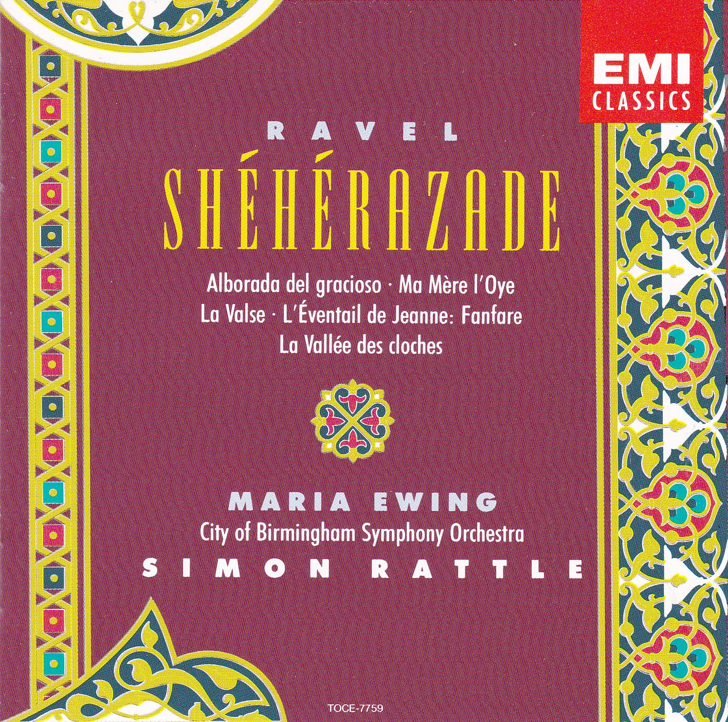 Ravel: Shéhérazade [JP- Import] - City of Birmingham Symphony Orchestra ...