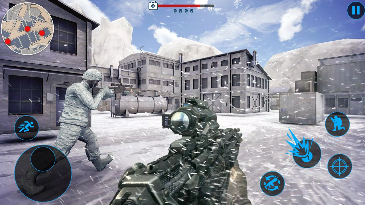 Winter Army Commando FPS Shooter Survival Game - Mountain Sniper ...