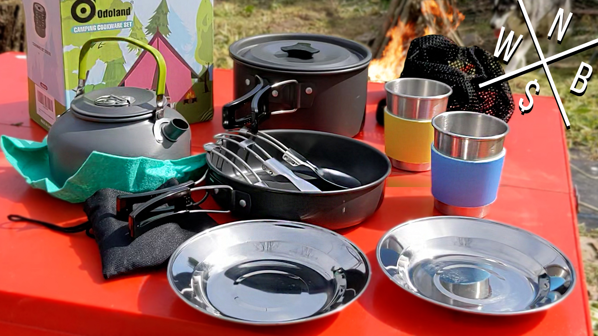 Watch ODOLAND Portable Camping Cookware - Unboxing & Review on Amazon Live