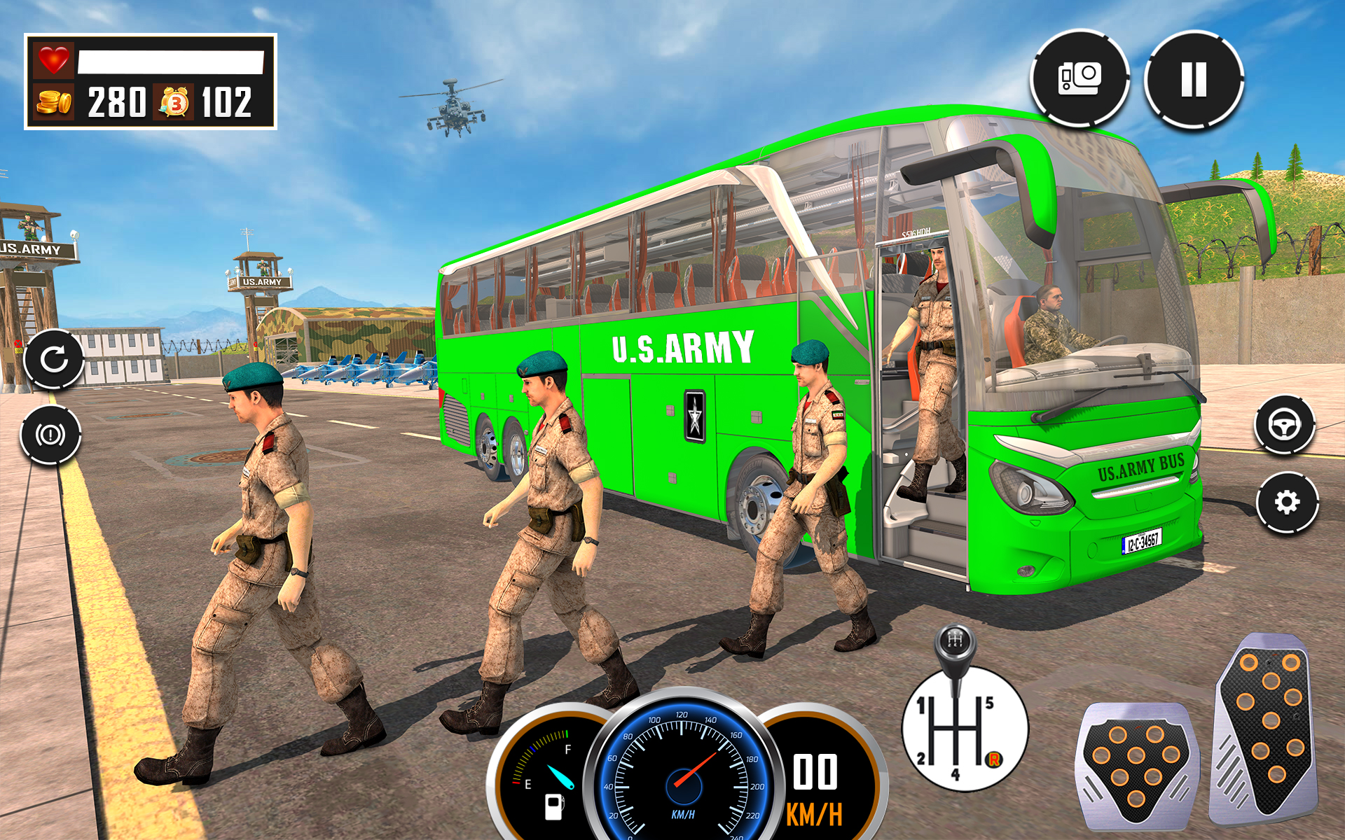 Army Bus Games 3D: Bus Simulator 2024 - Bus Games Military Bus Driving ...