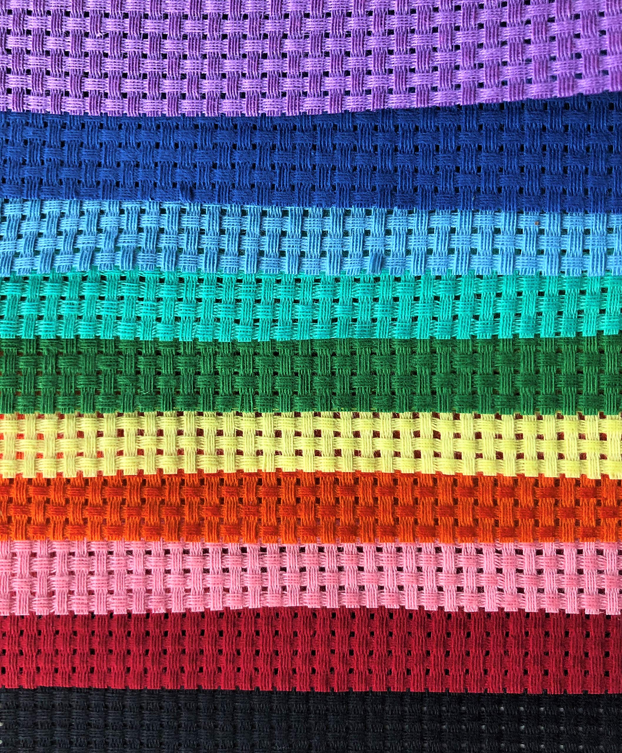 Buy Hand Cut Coloured Binca Squares (Pack 10) 6 Count Cross Stitch ...