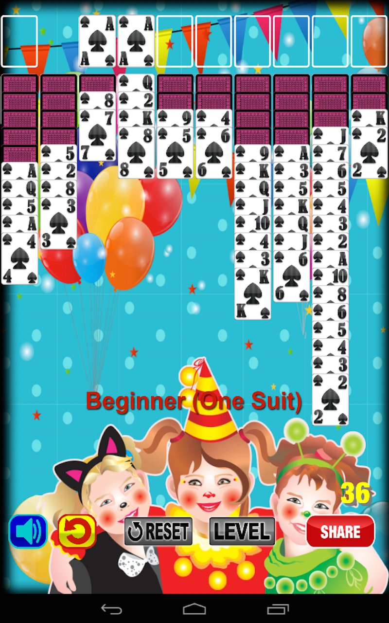 Spider Solitaire Circus Adventure Party Spider Solitaire Ffree Games ...