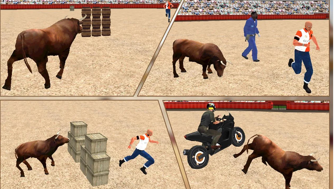 New Arena Angry Bull Attack Simulator 3D Game; Real Bull Fighting ...