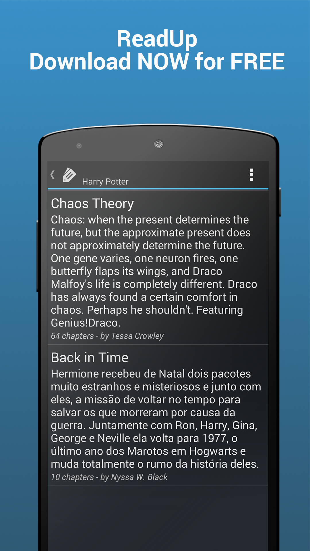 ReadUp - Free FanFiction Books & Stories Reader (fanfic, ff) - App on ...