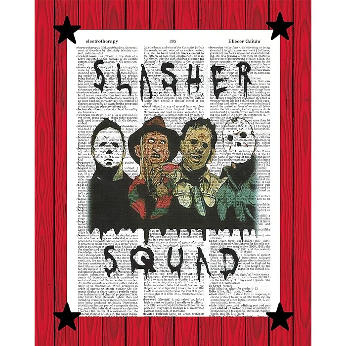 Buy Slasher Squad Horror Movie Icons Poster Halloween Nightmare on Elm ...