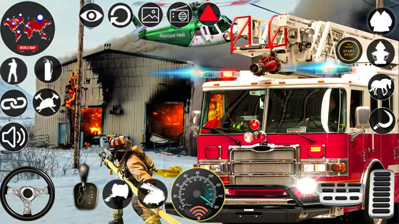 Fire Truck Rescue Game- Firefighter Emergency Rescue Mission 911 ...