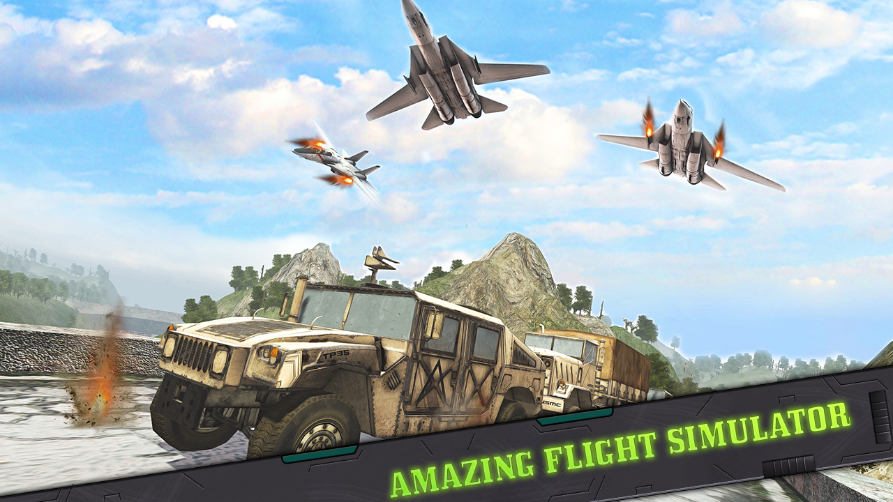 US Army Convoy Battle Survival Simulator 3D: Air Combat Terrorist ...