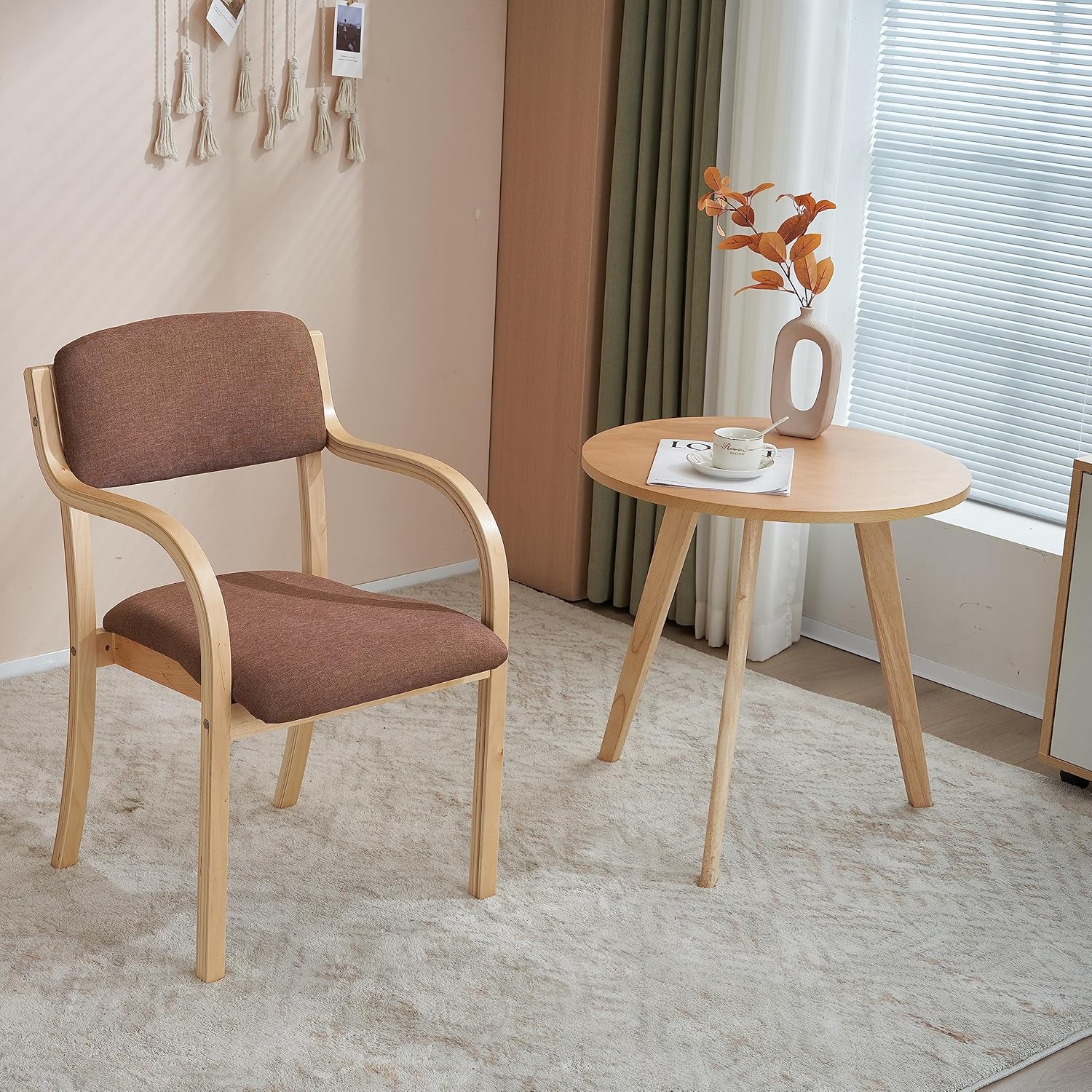 Amazon.co.jp: オーエスジェイ(OSJ) 椅子 介護椅子 ダイニングチェア 肘付き PUレザー 夏に適しています ベージュ : ホーム＆キッチン