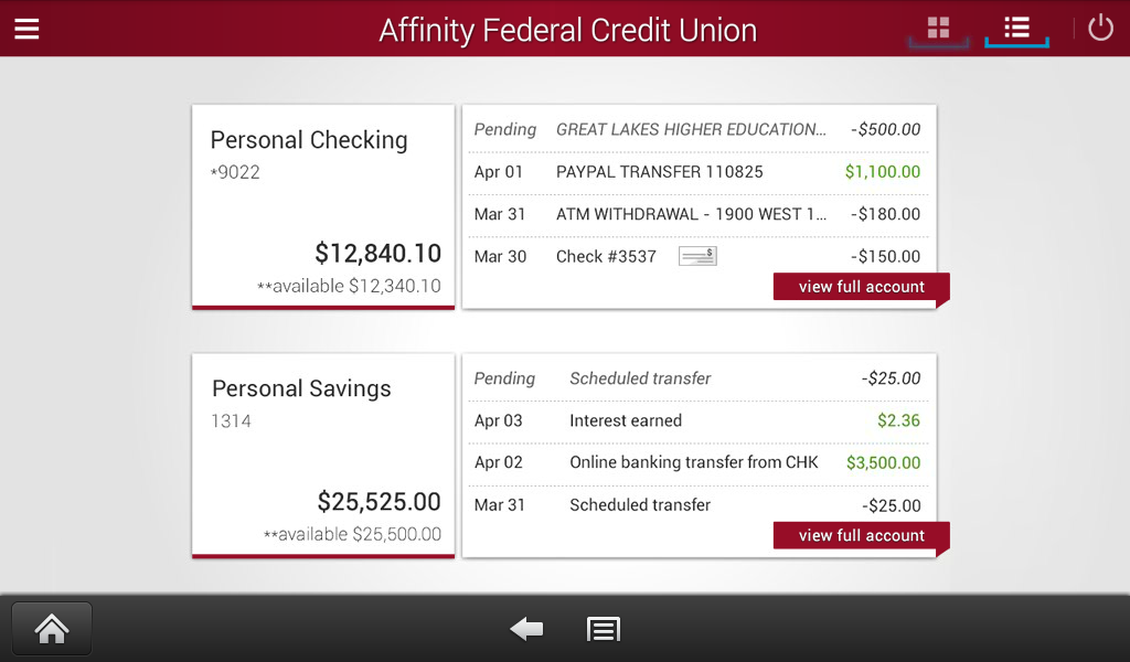 Affinity Federal Credit Union (Kindle Tablet Edition) - App on Amazon ...