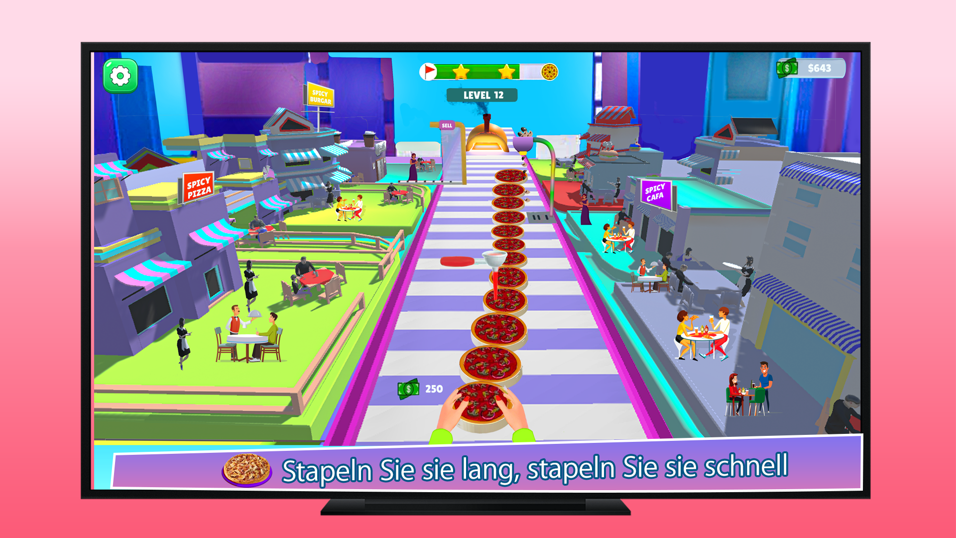 I want pizza stack runner 3d - Kids cooking game (Spicy pizza Game):www ...