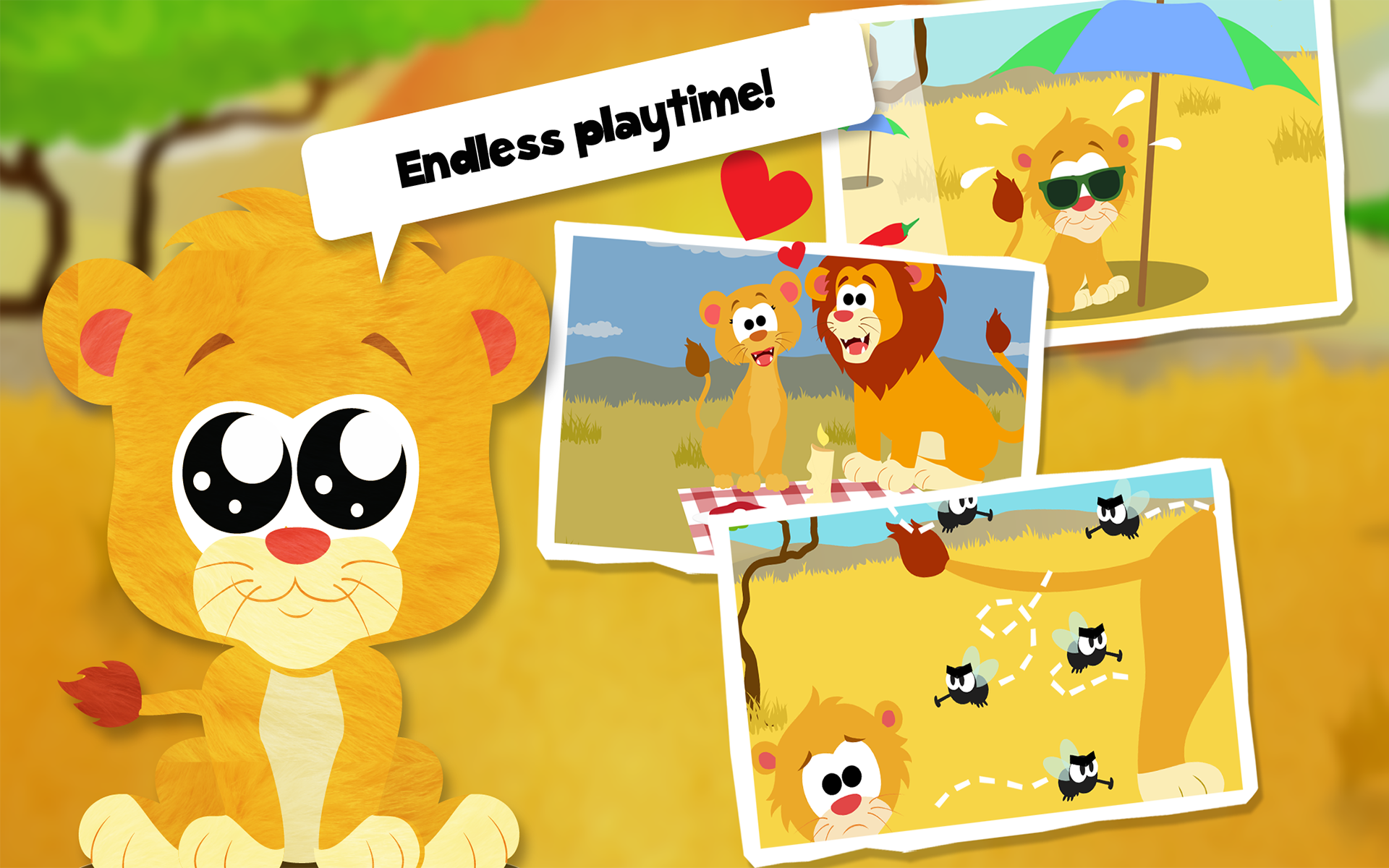 Play with and Raise your Lion - Games for Kids - App on Amazon Appstore