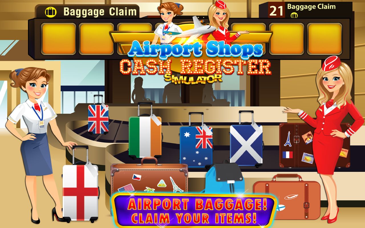 Airport Cash Register Mini Mall & Supermarket Simulator - Kids Fun ...