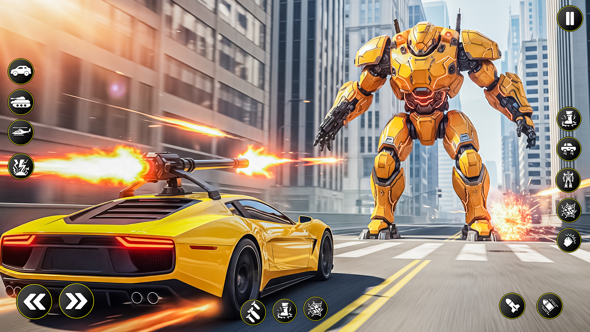 Robot Car Transformation 3D: Tank, Shark & Mech Battle Simulator - App ...
