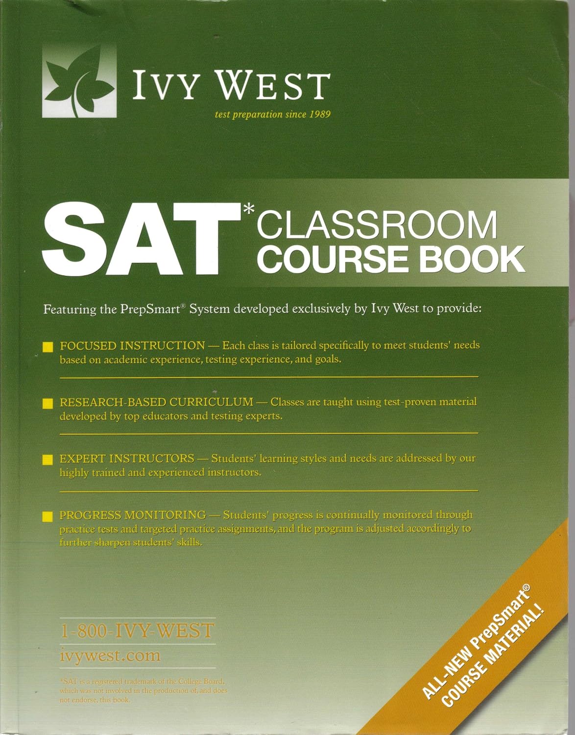 SAT Classroom Course Book (Featuring the PrepSmart System): unknown ...