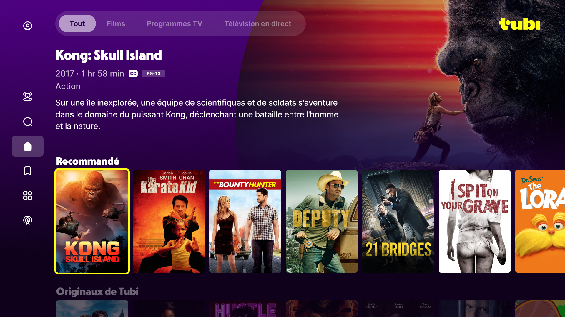 Tubi: Films et télévision - App on Amazon Appstore