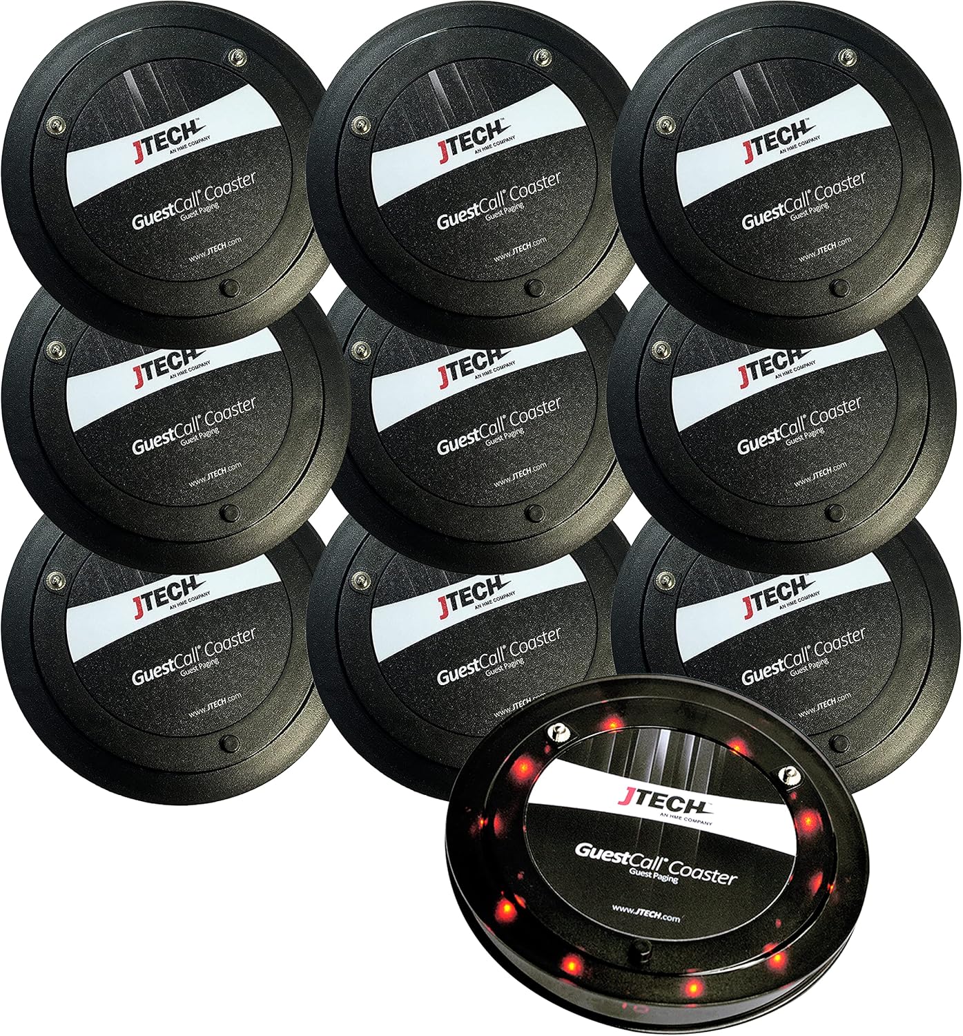 Amazon.com: JTECH GuestCall Coaster Pager - 10 Pack : Office Products