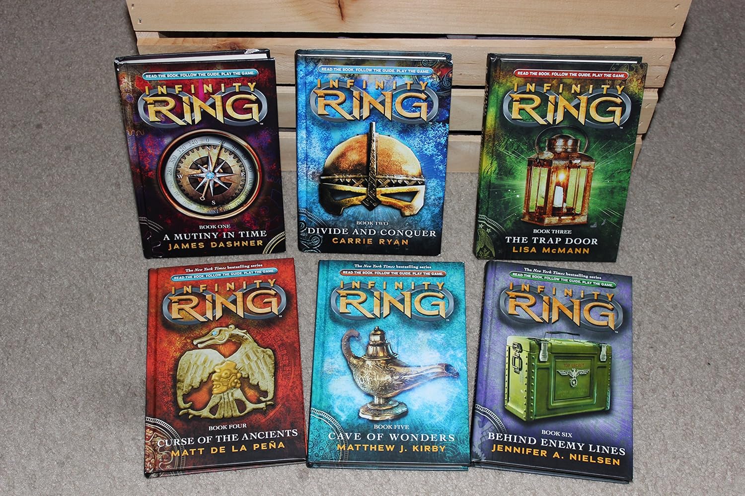 Infinity Ring™ #1–#6 Pack : A Mutiny in Time; Divide and Conquer; The Trap Door; Curse of the ...