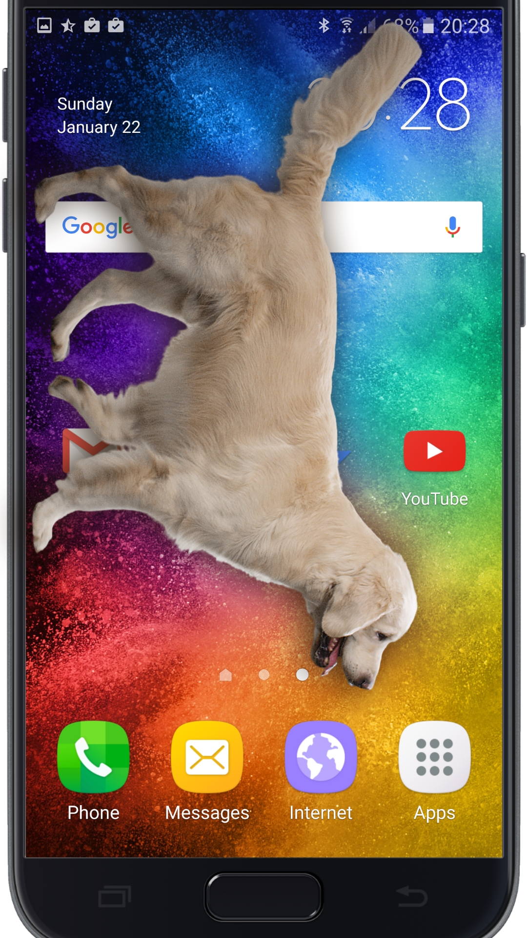 Dog on screen: Woof woof joke - App on Amazon Appstore