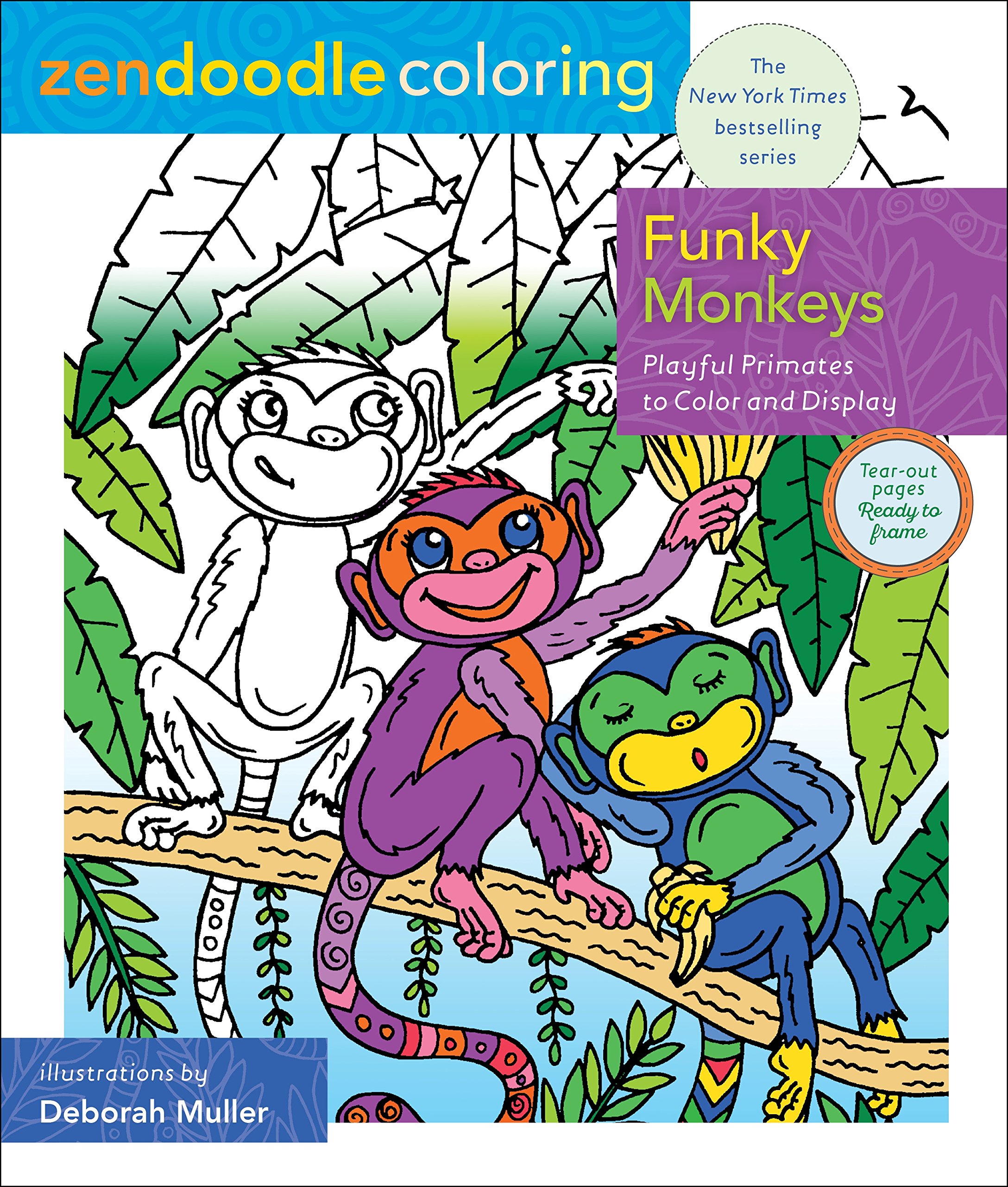 Coloring Picture Monkey Premium Vector | Coloring Book For Children,