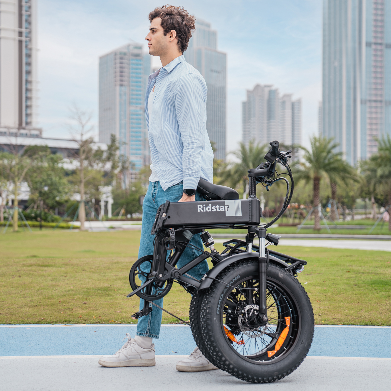 Watch Ridstar H20 Folding Electric Bike for Adults on Amazon Live