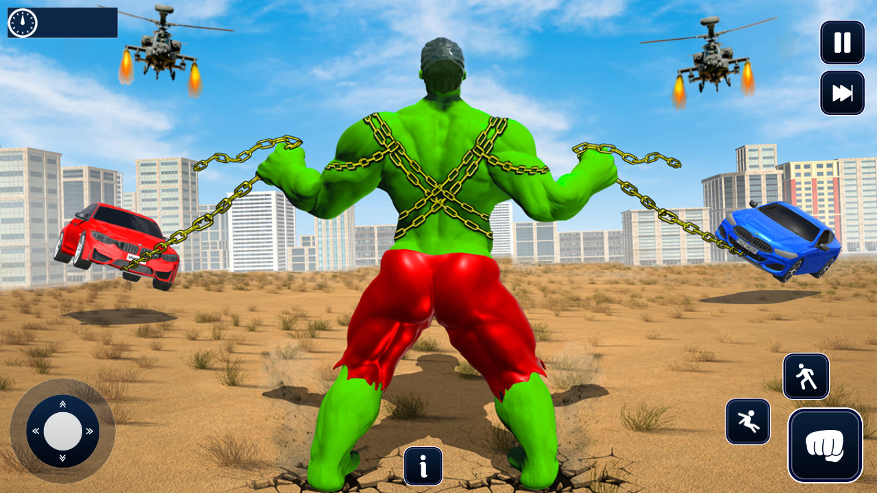 Echte Open-World-Erstaunliche Muskelmonster-Urban-City-Rampage ...