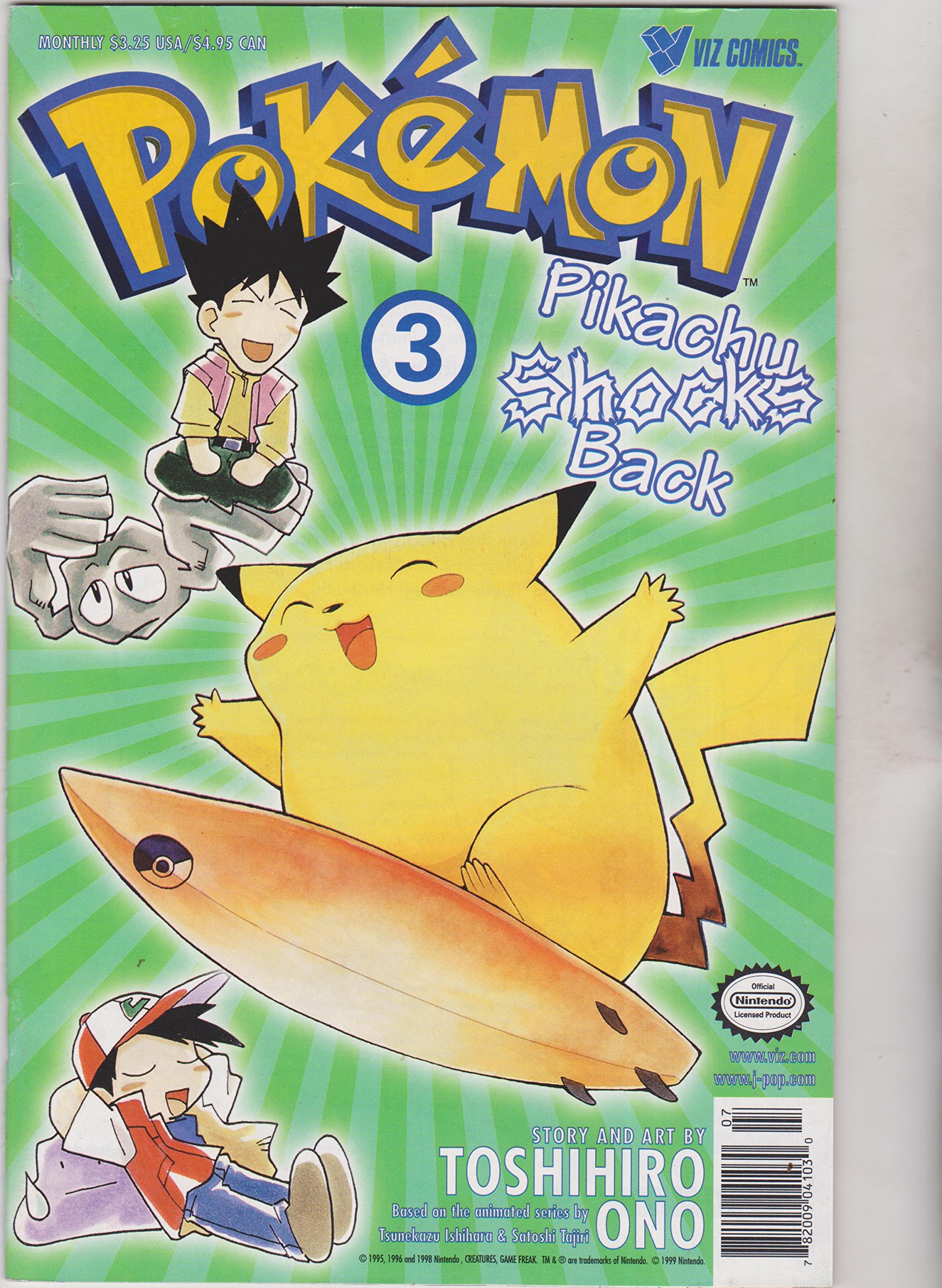 Amazon.com: Pokemon Comic #3: Pikachu Shocks Back: Toshihiro Ono: Books
