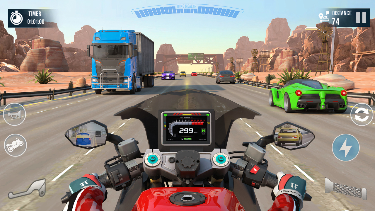 Highway Bike Racing Game 3D & Bike Games : Free Endless Motorcycle Racing Offline - App on ...
