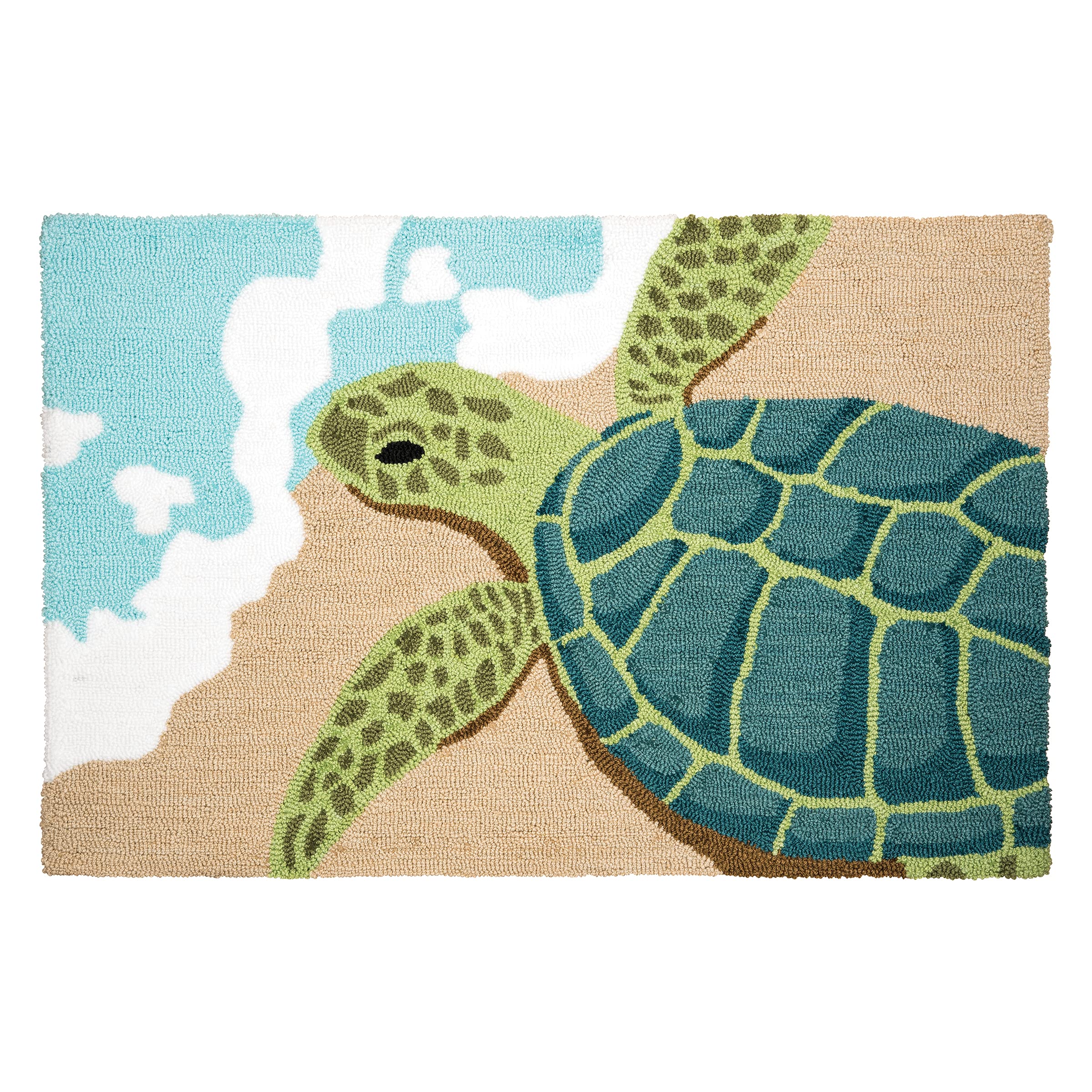 Amazon.com: C&F Home Turtle Waves Beach Coastal Hooked Rug 1'10"x2'10 ...