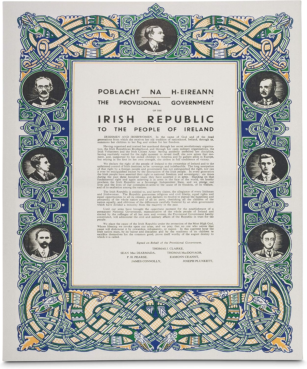 Amazon.com - The Gents Cave Irish Proclamation 1916 Easter Rising ...