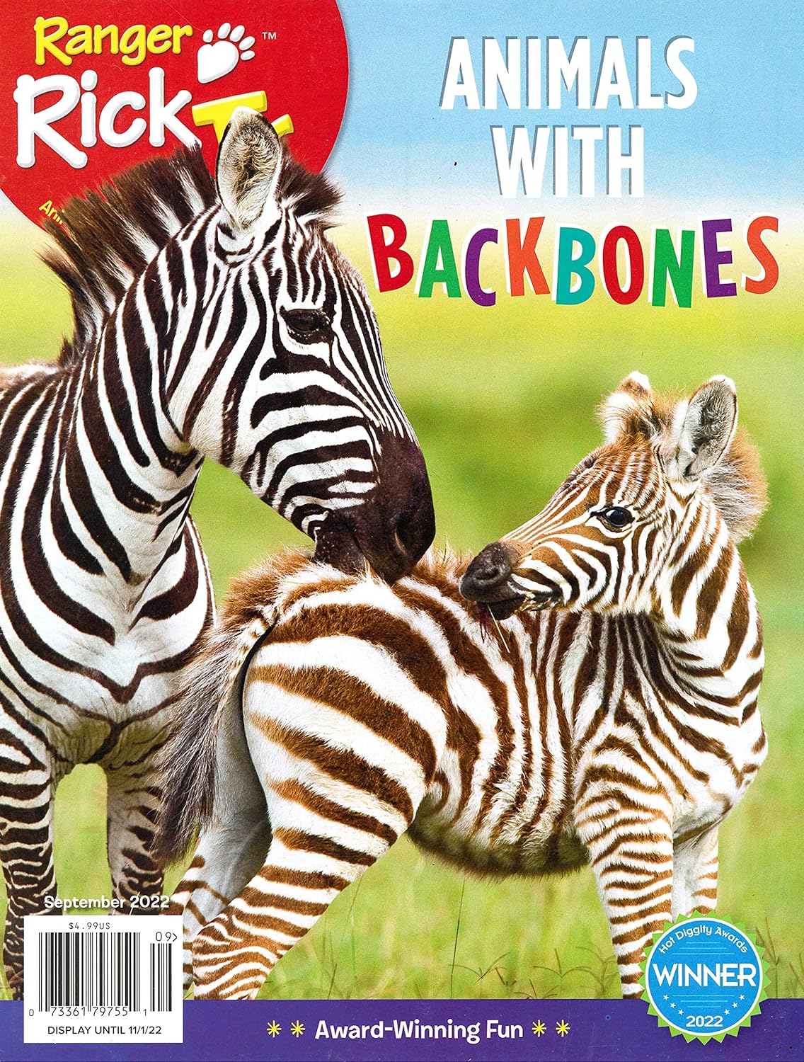 RANGER RICK Jr. MAGAZINE - SEPTEMBER 2022 - ANIMALS WITH BACKBONES ...