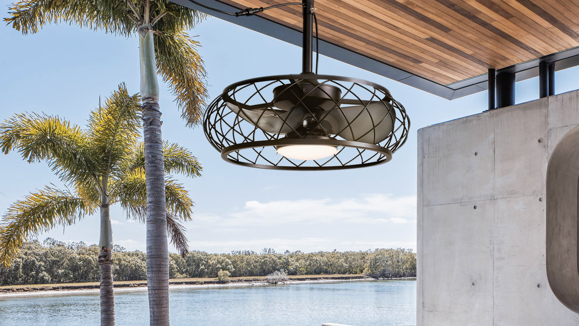 Outdoor Ceiling Fan With Chandelier
