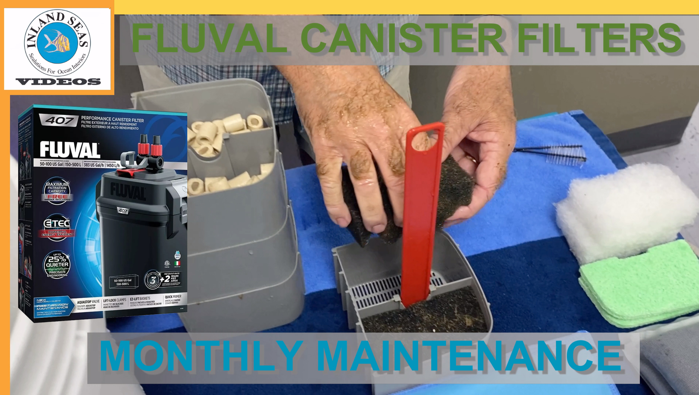 Watch Fluval Canister Filter Monthly Maintenance Demonstration on ...