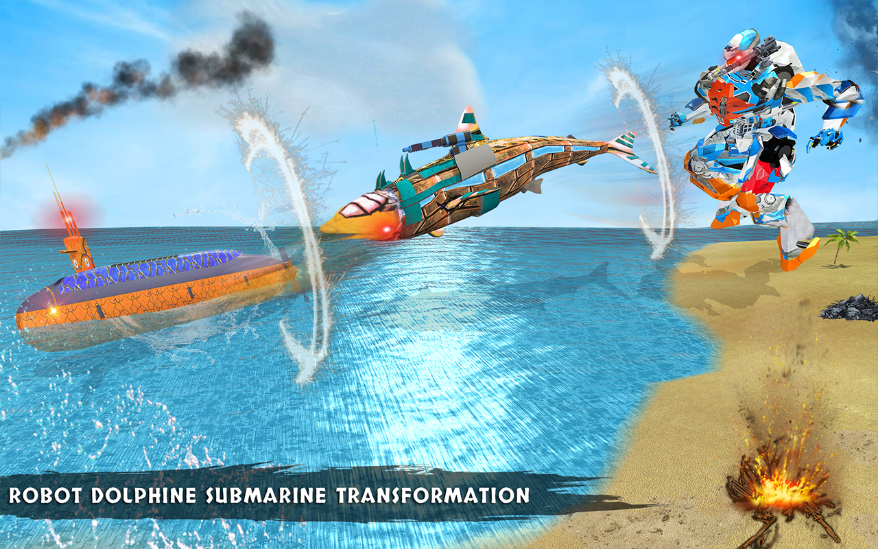 Robot Dolphin Transform Submarine: Army Robot Game - App on Amazon Appstore
