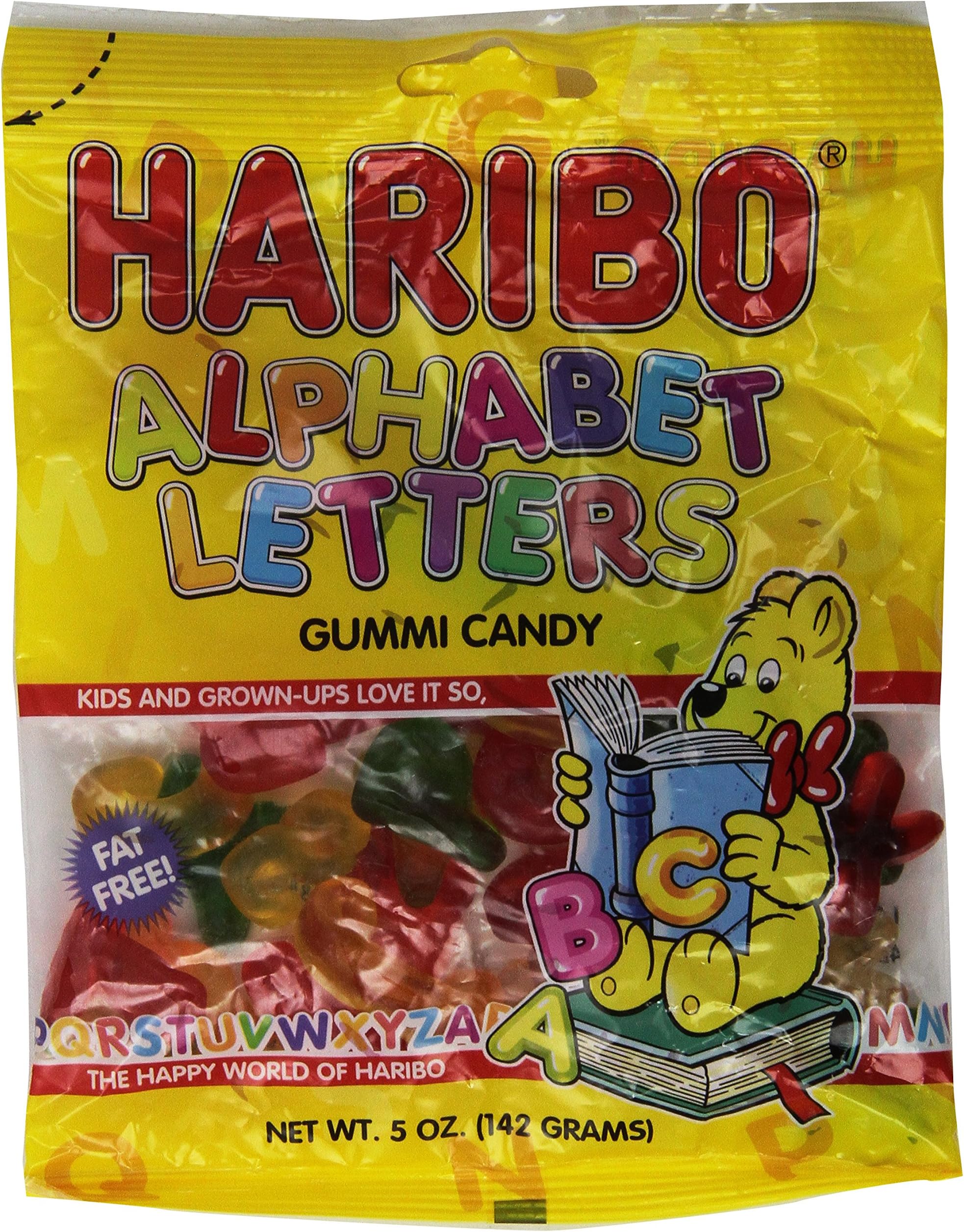 Amazon.com : Haribo Gummies - Alphabet Letters - 5 oz : Gummy Candy ...
