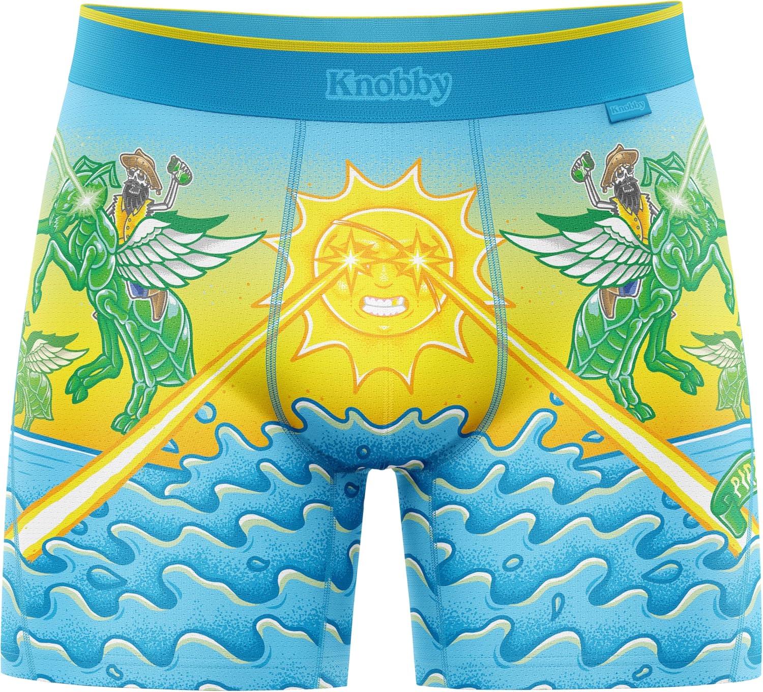 Knobby Underwear Mens Boxer Briefs Trunks - Moisture Wicking Lining ...