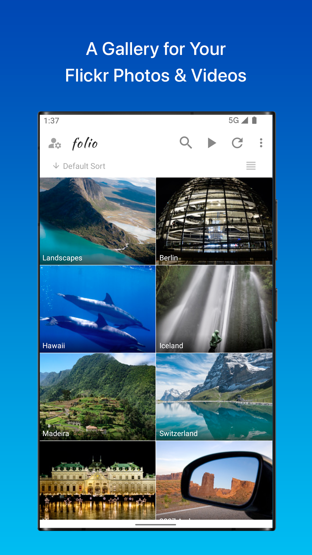 FlickFolio - Flickr Photos & Slideshows:Amazon.co.uk:Appstore for Android