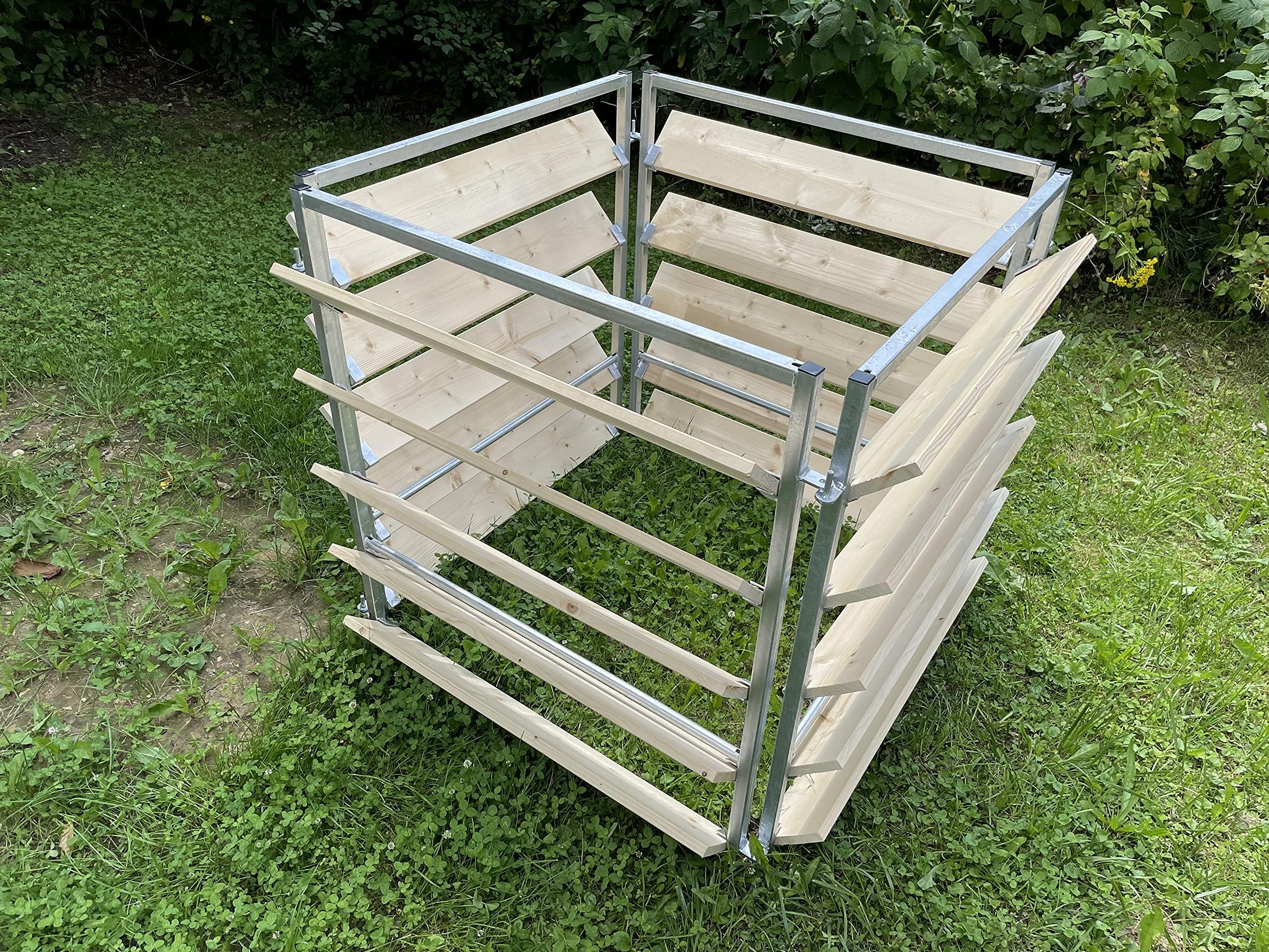 Elmato 14858 Komposter Fichtenholz/Metall Neu:feuerverzinkt ...