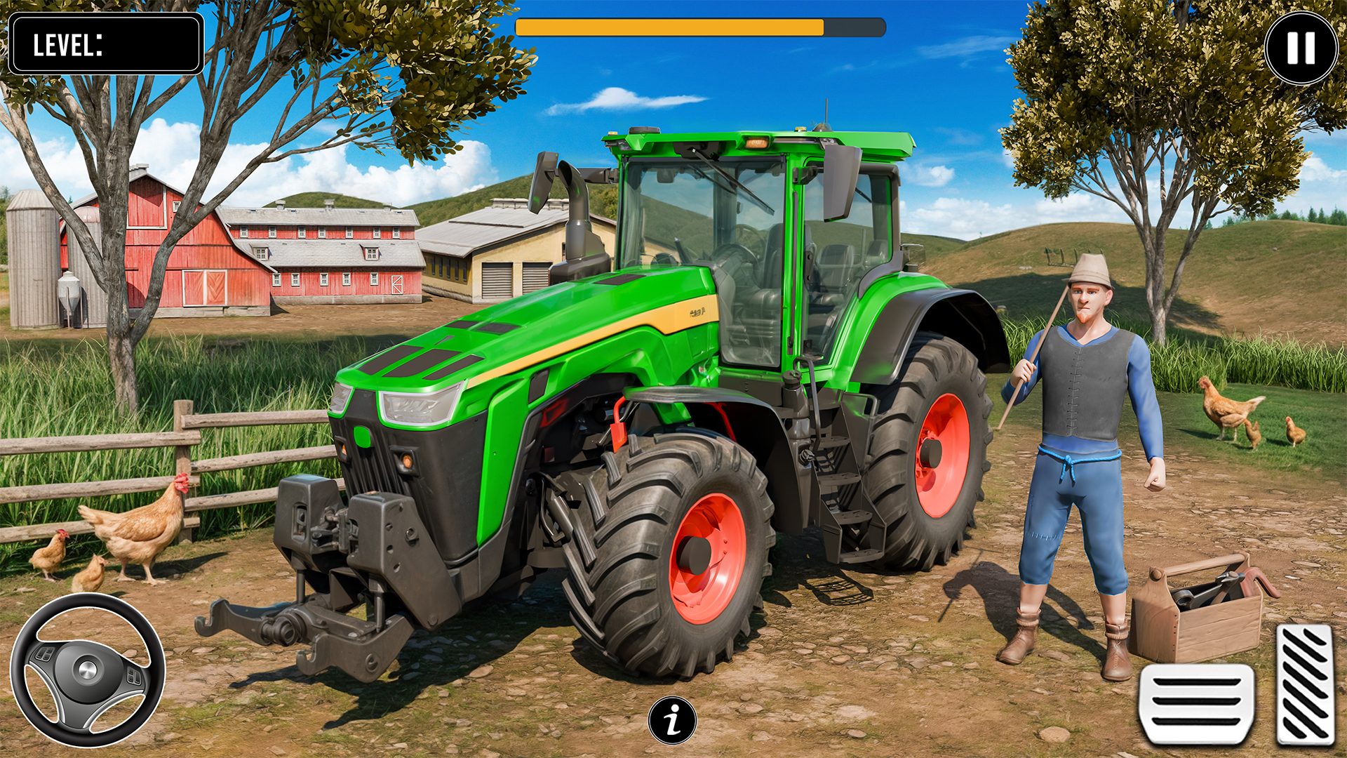 Virtual Tractor Village Farming Crop Simulator Thresher & Harvester ...