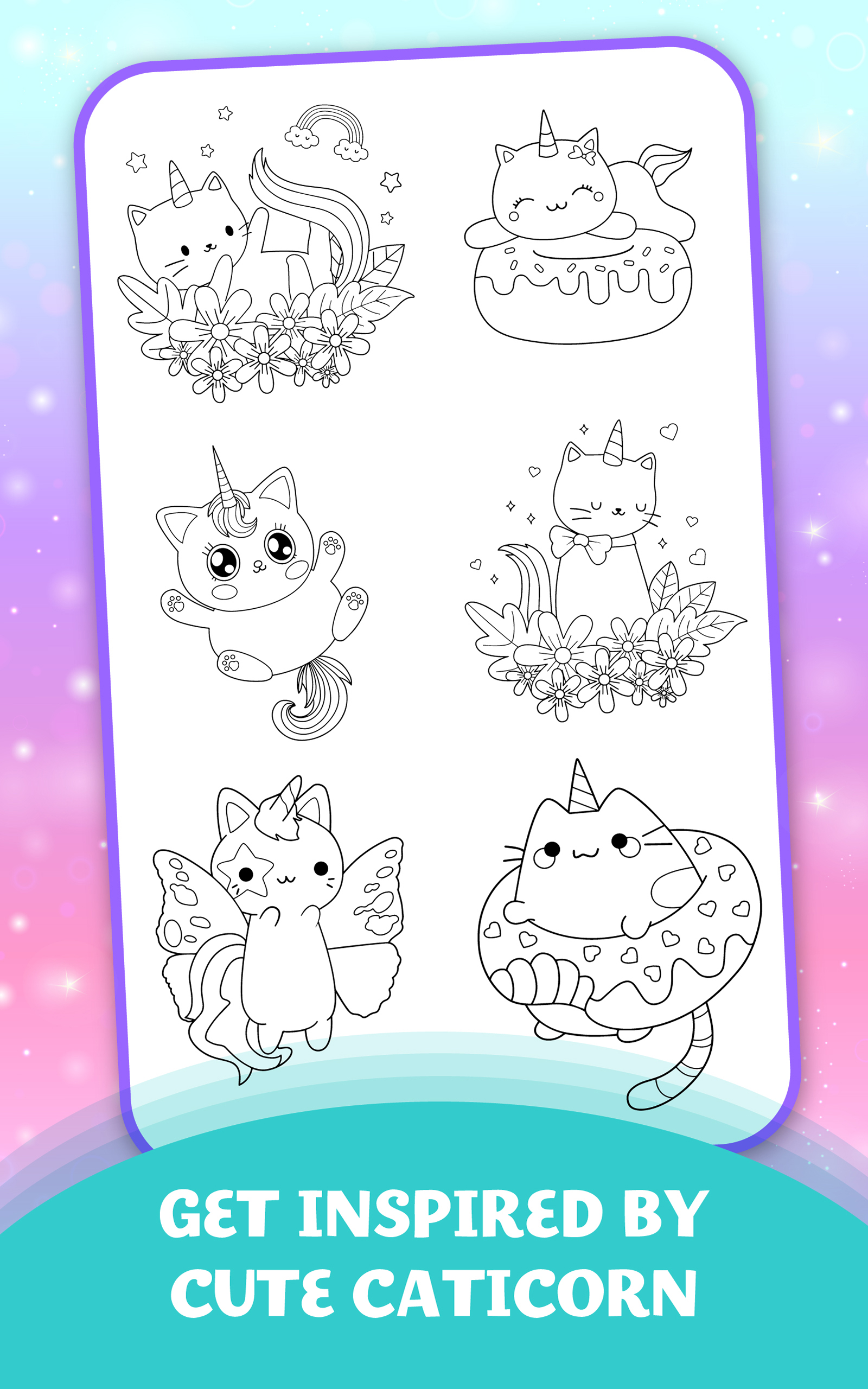 World of Unicorn Cats - Caticorns Coloring Book - App on Amazon Appstore