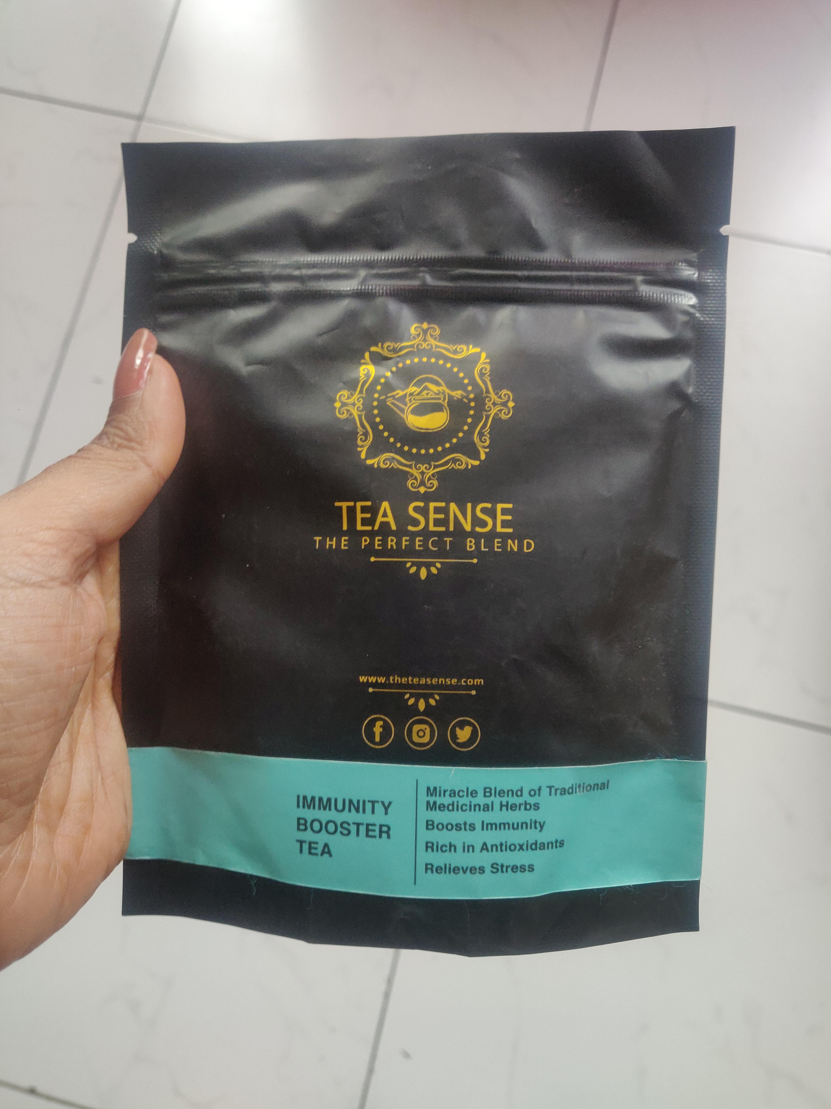 TEA SENSE Turmeric Chamomile Tea | 15 Pc Pyramid Bags | Healthy Blend ...