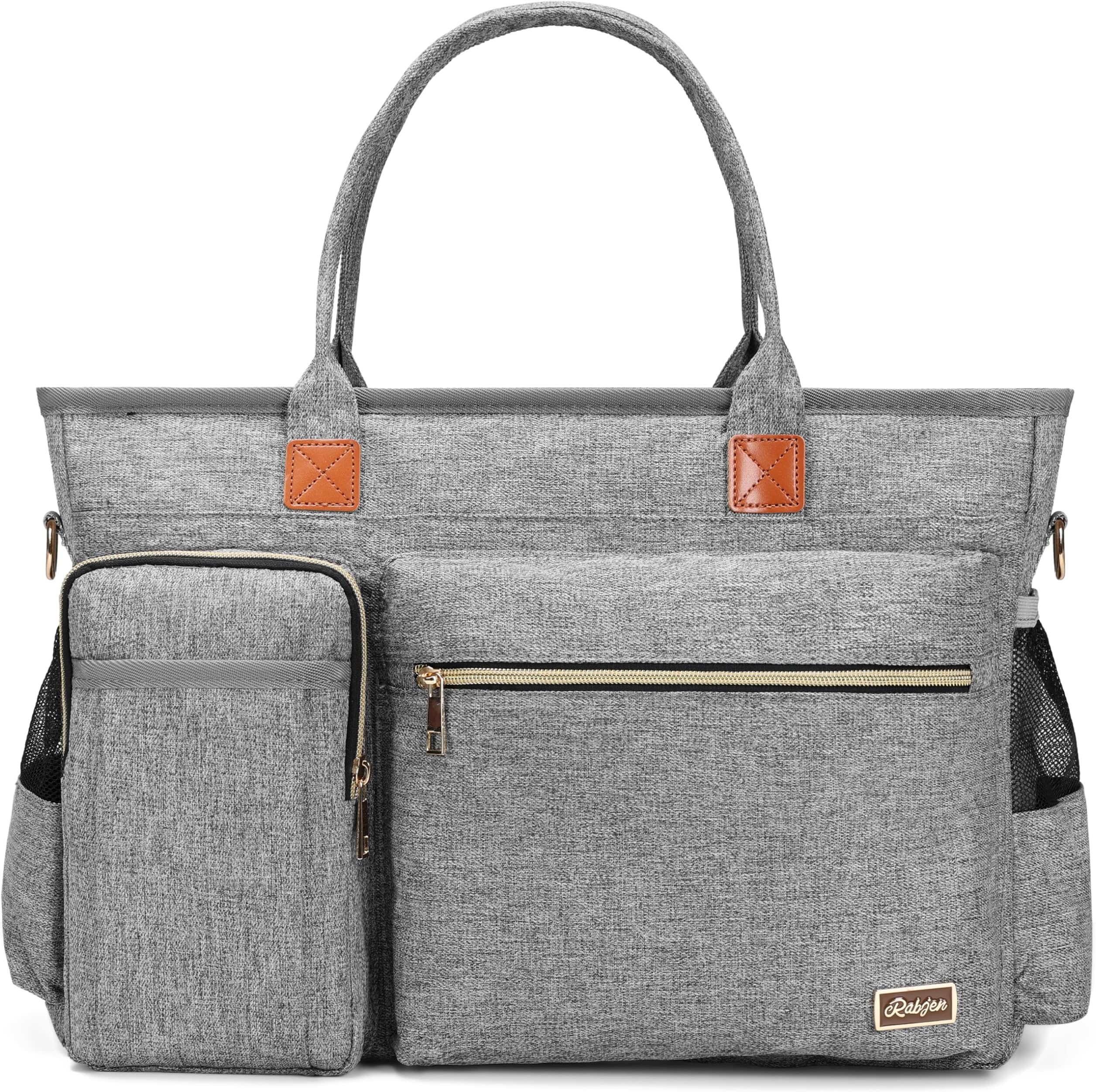 Amazon.com: RAINSMORE Laptop Bag for Women 15.6 Inch Work Teacher Tote ...