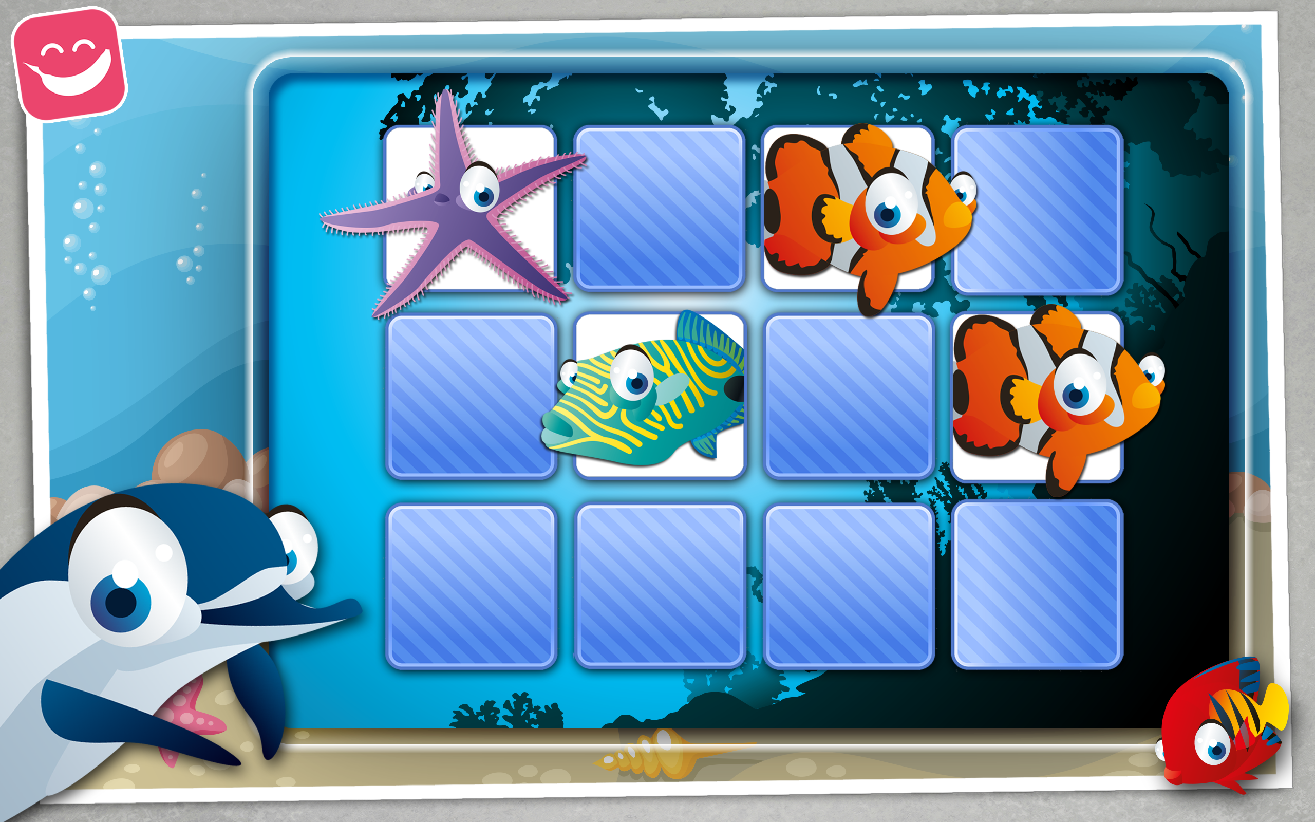 Aplicación Gratis Juego de Memoria Animales Marinos - para los niños en ...