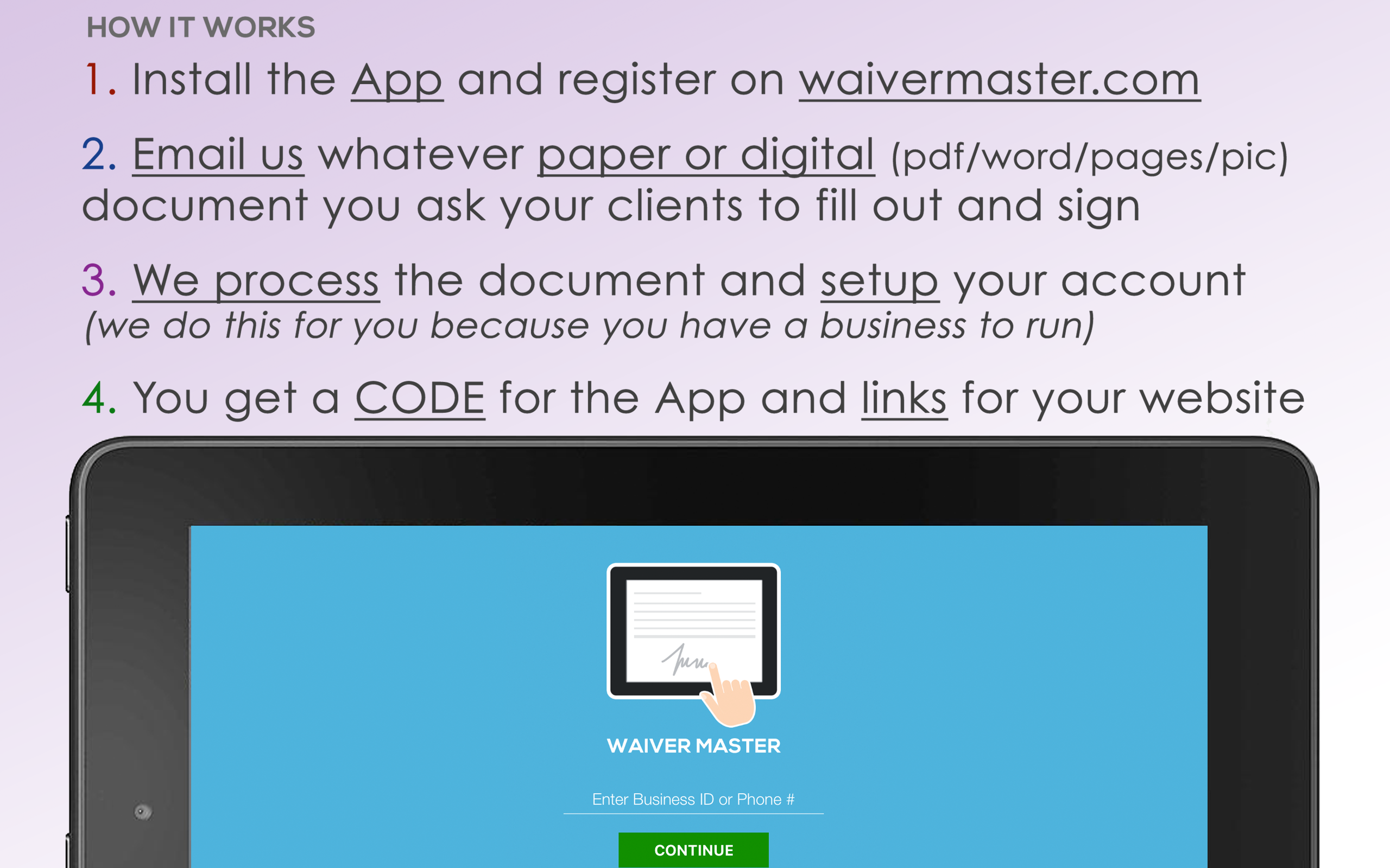 Waiver Master : Paperless Cloud Document Management for online Waivers ...