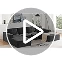 Amazon.com: 110" Frameless Modular Sectional Sofa Couch, Deep Seat U ...