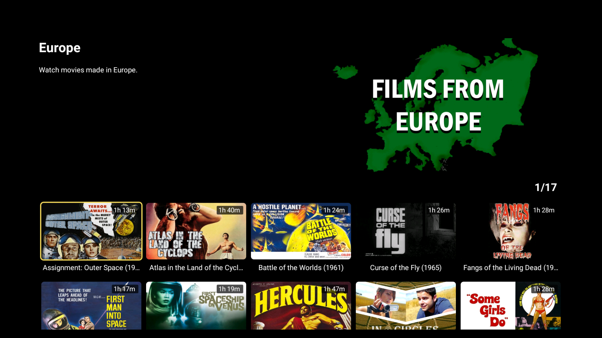 Free Sci-fi Movies - App on Amazon Appstore