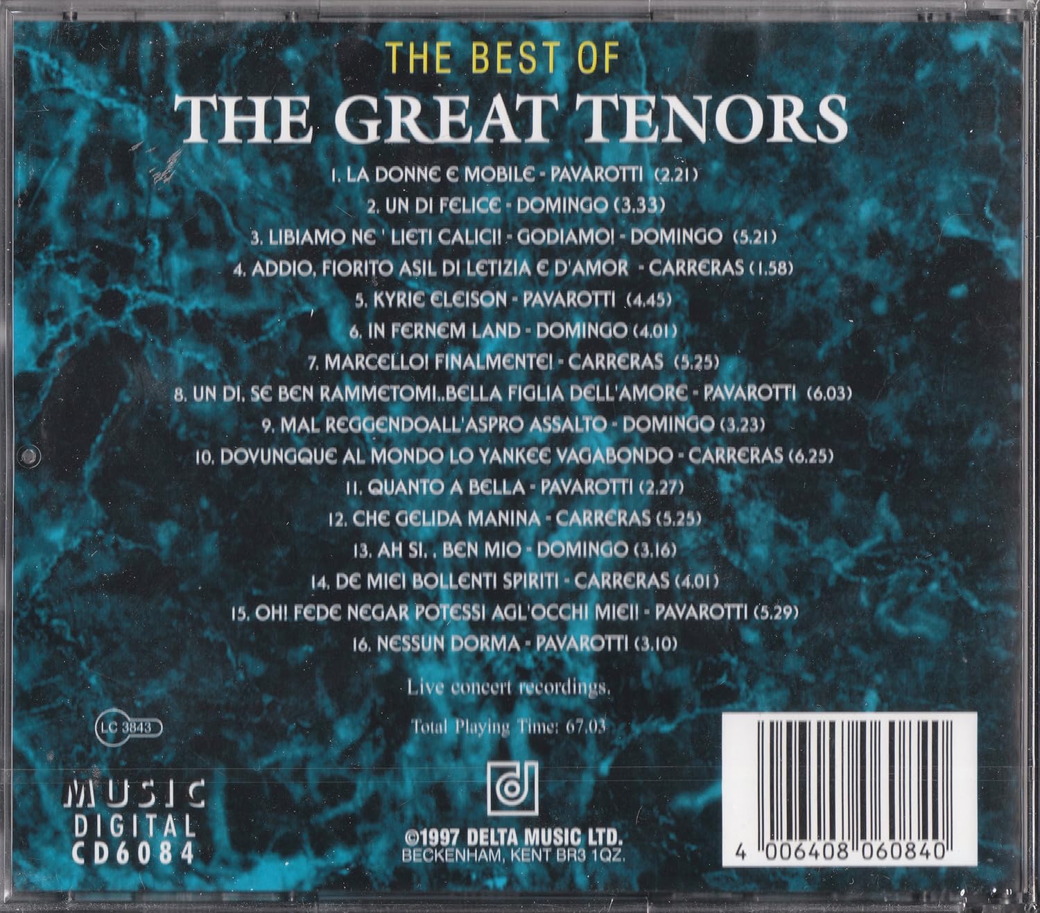 The Best of the Great Tenors: Amazon.co.uk: CDs & Vinyl