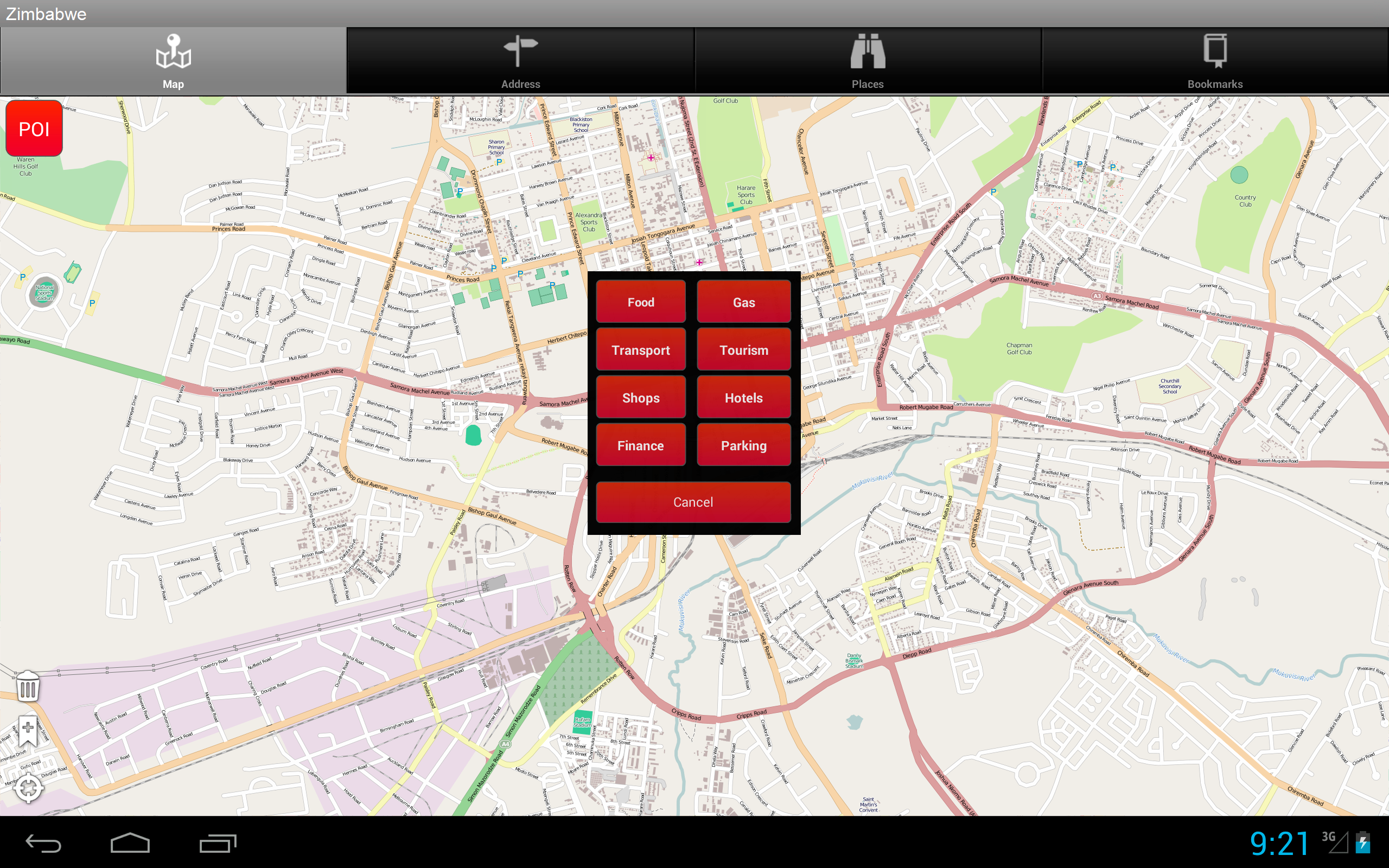 Zimbábue Onboard Mapa: Mobile GPS Apps - Aplicativo na Amazon Appstore