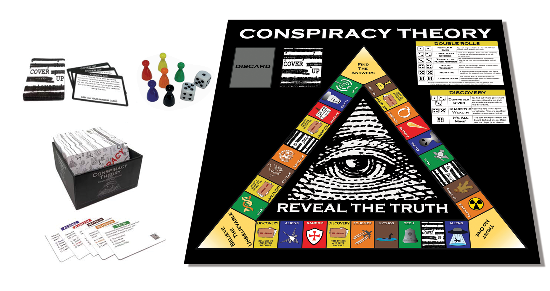 Snapklik.com : Neddy Games Conspiracy Theory Trivia Board Game